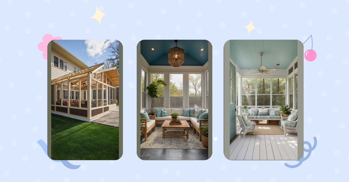 Screened Porch Sanctuary: 15 DIY Layout Ideas for Your Cozy Outdoor ...