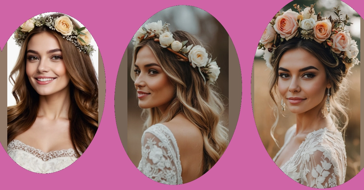 Blooming Beauty: 15 Stunning Wedding Flower Crown Hairstyle Ideas ...