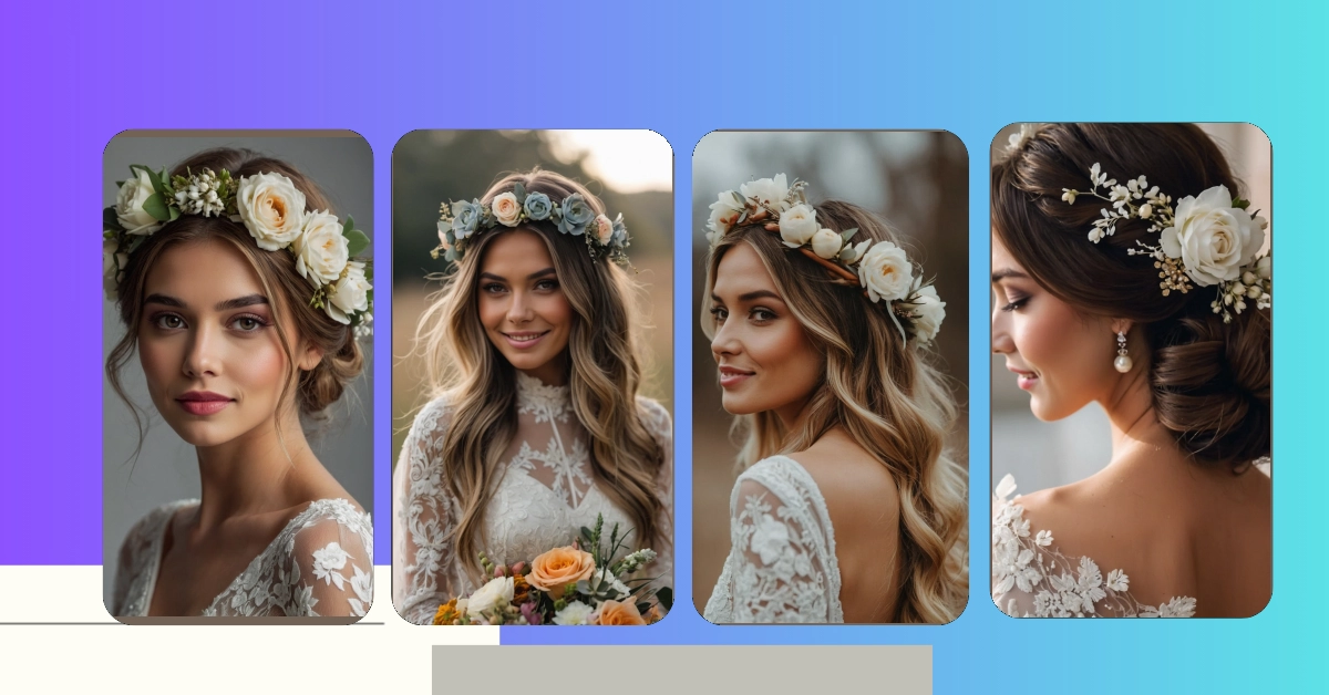15 Stunning Wedding Flower Crown Hairstyles: A Blooming Affair ...